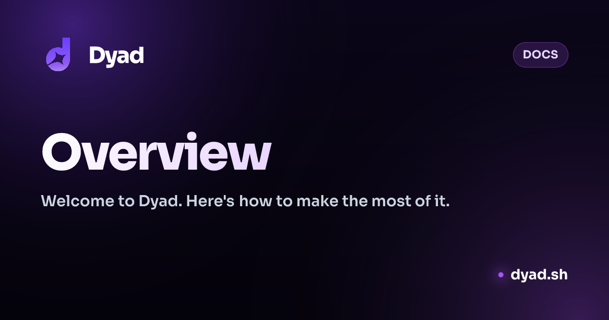 Overview | Dyad